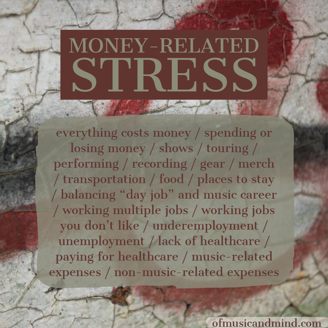 Big List of Musician Stressors – of music & mind