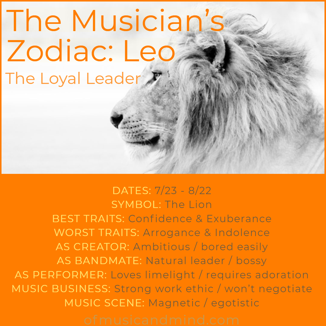 The Musician’s Zodiac: Leo – of music & mind