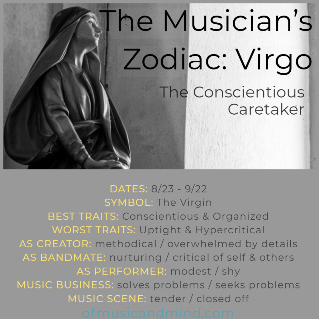 The Musician’s Zodiac: Virgo – of music & mind